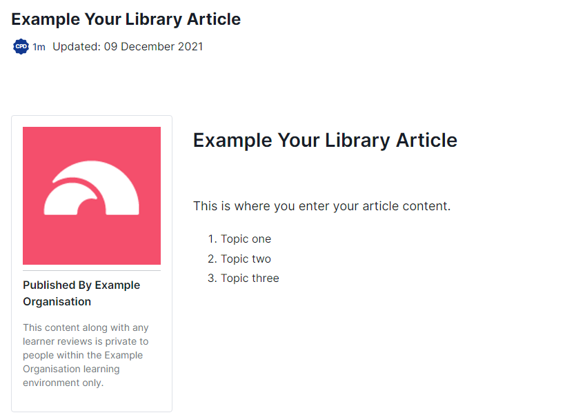 Add an article