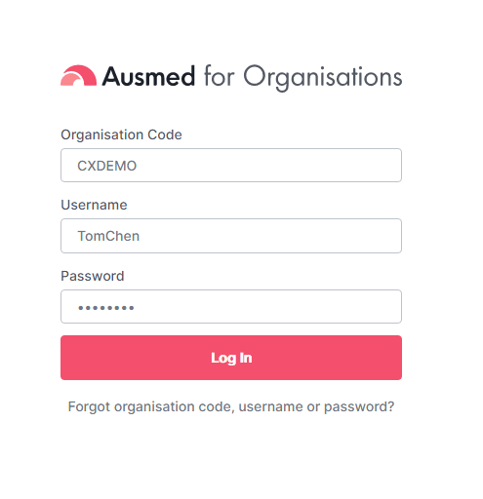 Log in to the manager portal