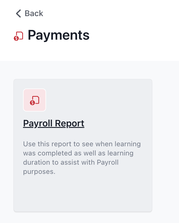 Understanding your Payroll Report